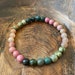 Mini Heart Elixir Bracelet | Moss Agate, Rhyolite Jasper, Grey ...