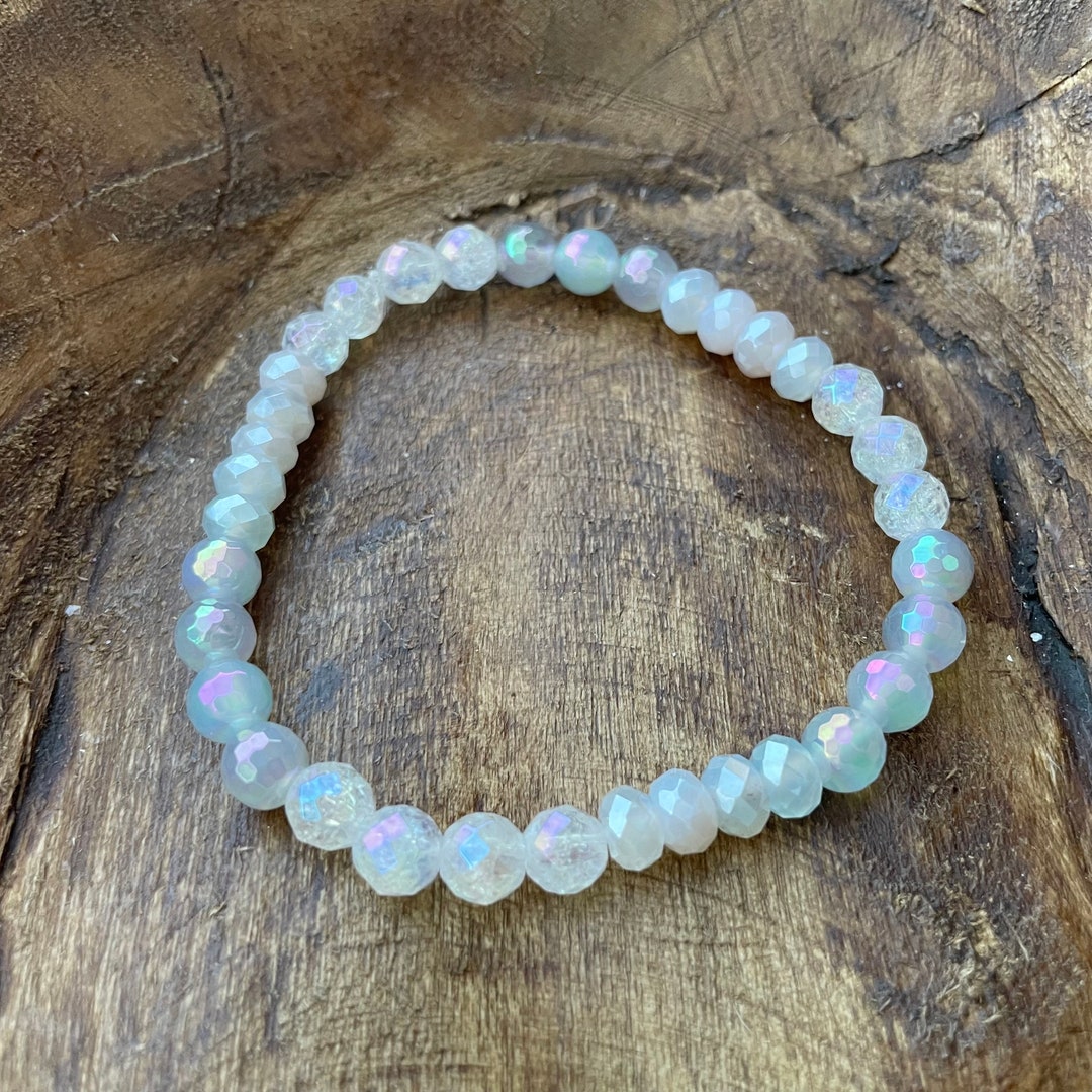 Mini Sea Glass Feels Bracelet | Mystic Mermaid Ocean Blue Agate, Mystic ...