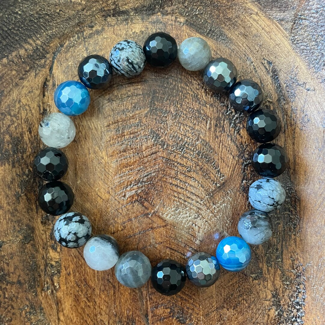 Energy Vampire Protection II Bracelet | Chunky Onyx, Obsidian ...