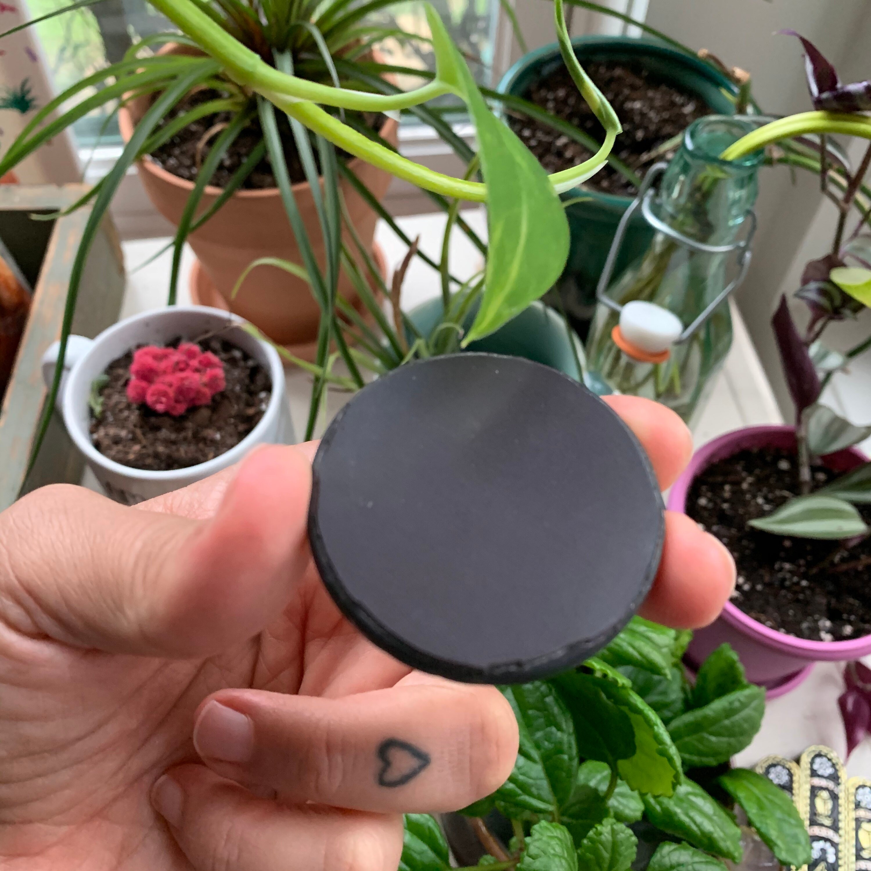 Shungite Magnet | Flower of Life Magnet | EMF Protection | Reiki Love ...