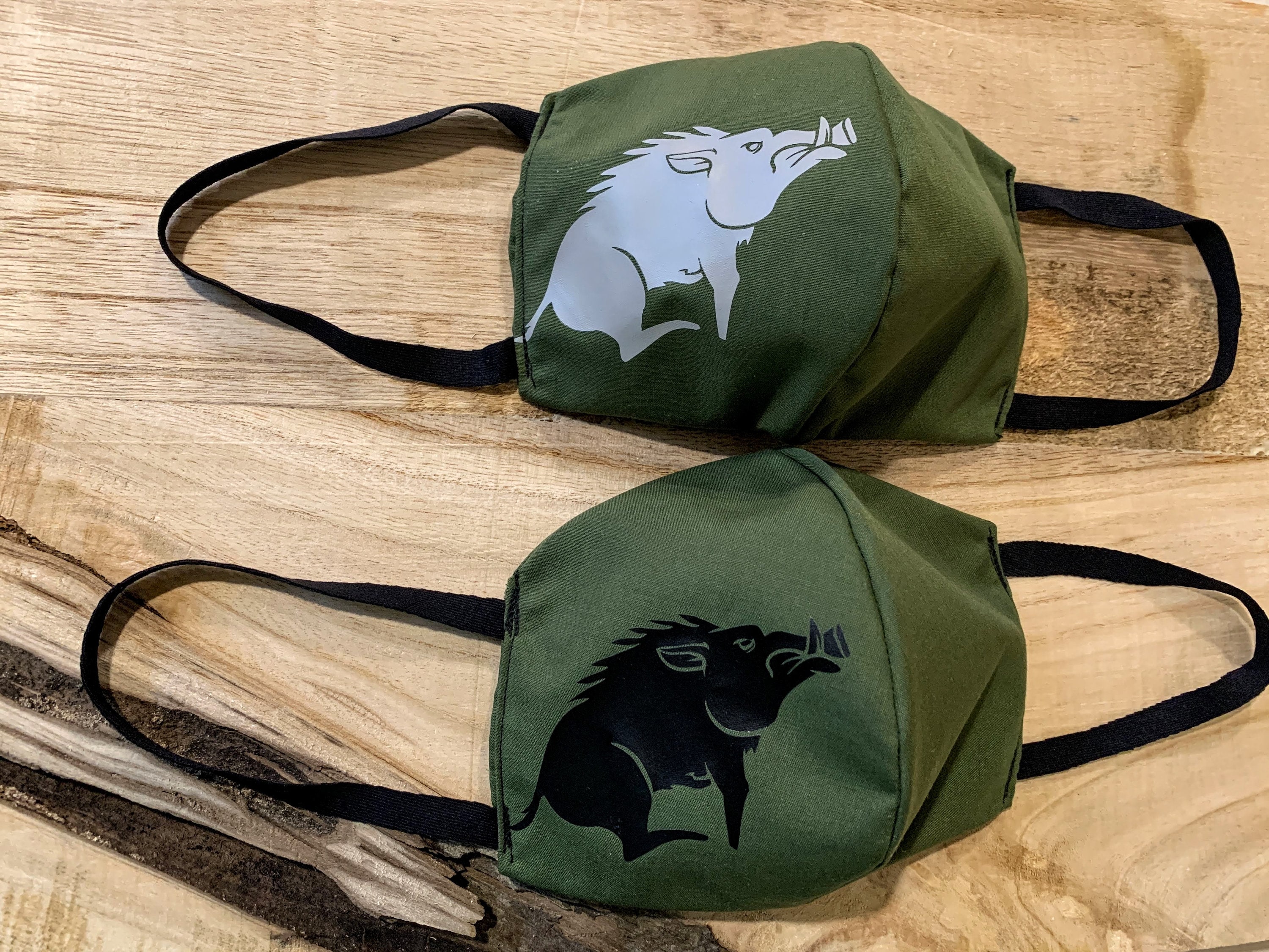 Wild Boar Face Mask - Nose Wire Optional- All Day Wear - Super Soft Ear ...