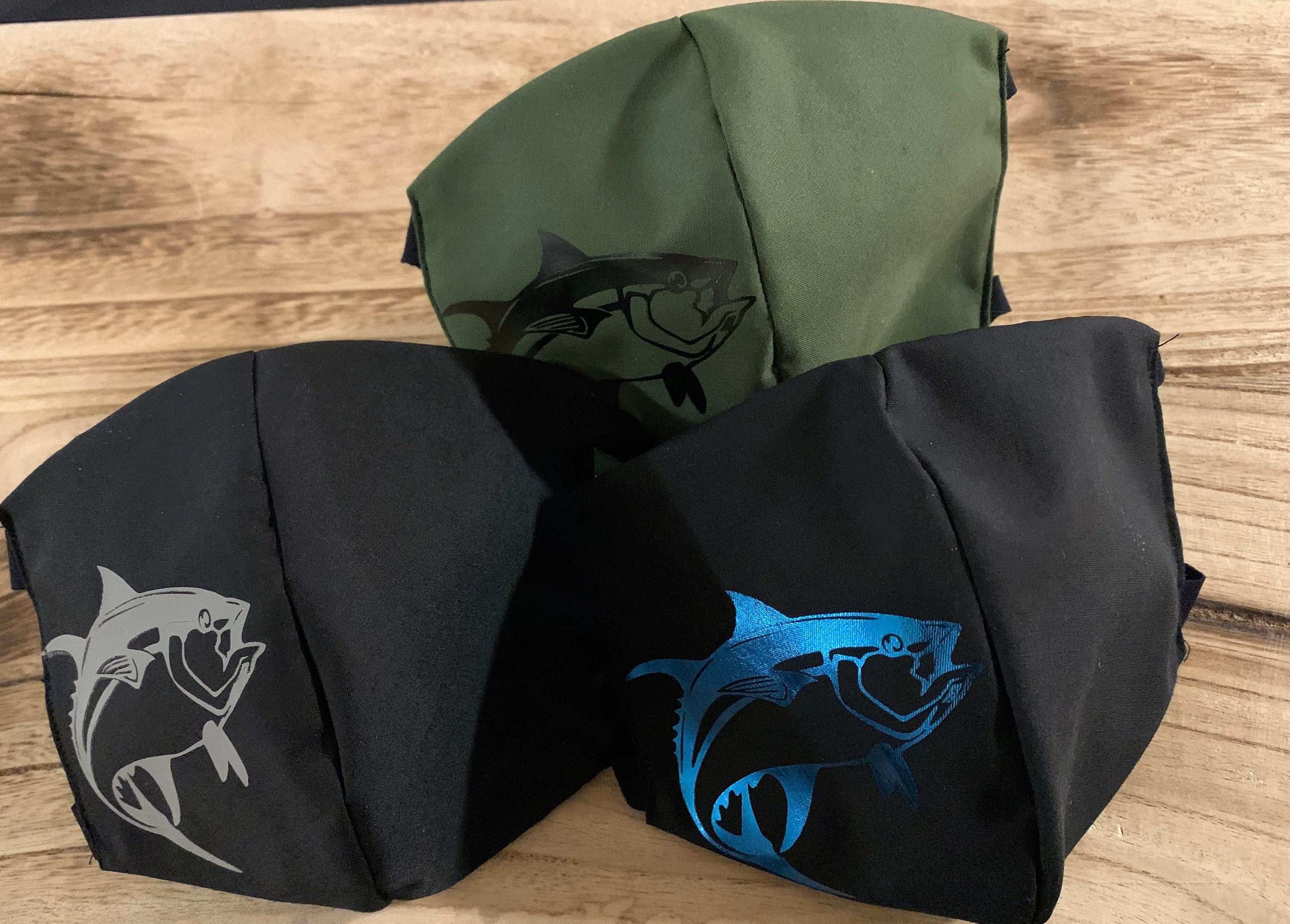 Ahi Tuna Fish Face Mask Black is Available in 100% Cotton | Etsy