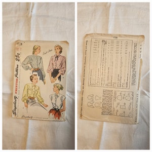 Vintage 1940s Simplicity Sewing Pattern (YOU PICK) - Etsy