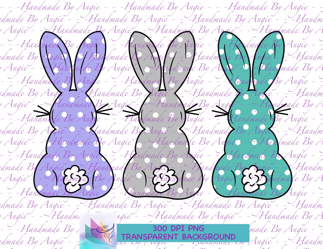 Colorful Pastel Polka Dot Easter Bunnies Design, Colorful Easter ...