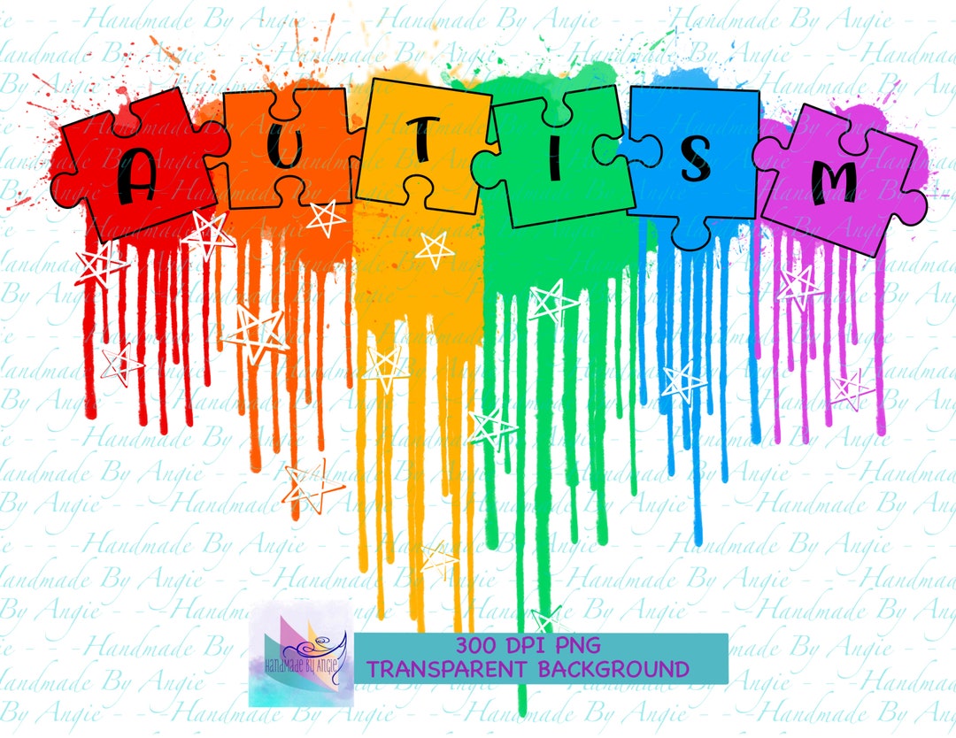 Autism Awareness PNG, Sublimation Digital Design, Puzzle Pieces ...