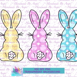 Easter Bunnies, Large Polka Dot Print, Easter Pastel Colors, Colorful ...