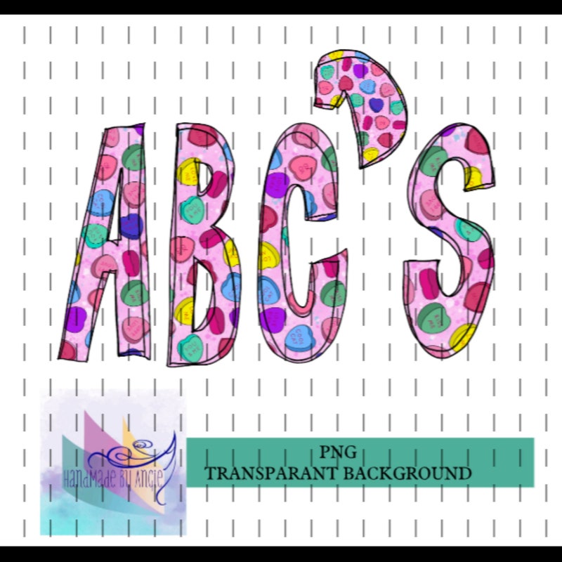Colorful Alphabet Png - Etsy