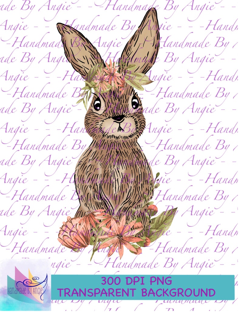 Easter Bunny Clipart Watercolor Png's Sublimation Bunny - Etsy