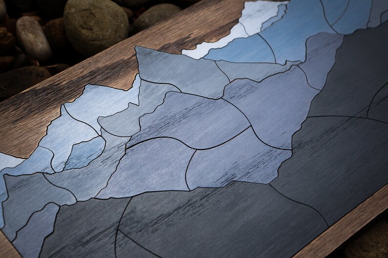 Blue ridge wood puzzle preschool toddler puzzle nursery | Etsy