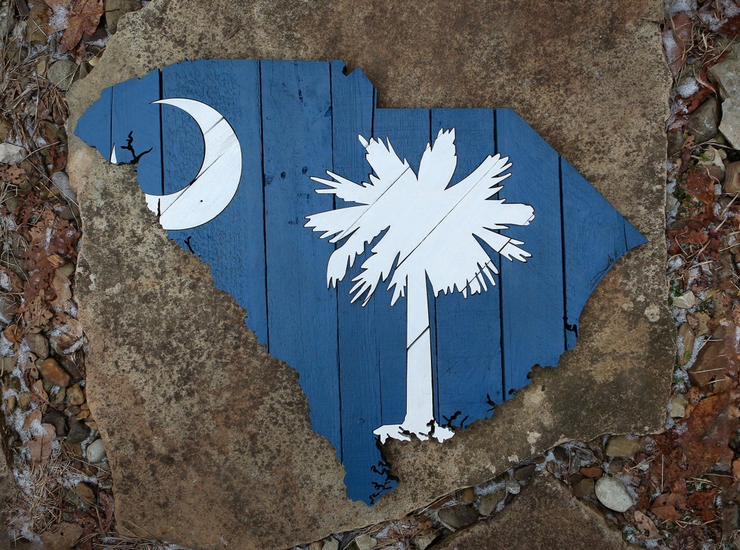 Sc Logo Wall Art, Wood Sc Art, State Flag Wall Art, Reclaimed Wood, Sc ...