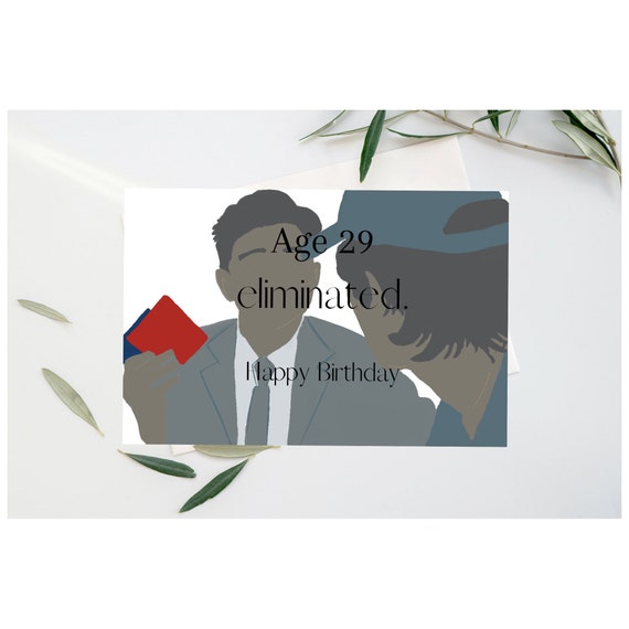 Squid Games Printable Birthday Card - Etsy