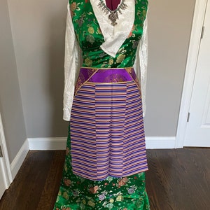 Silk and Brocade Tibetan Pangden / Apron for Chuba / Baku / Bakhu - Etsy