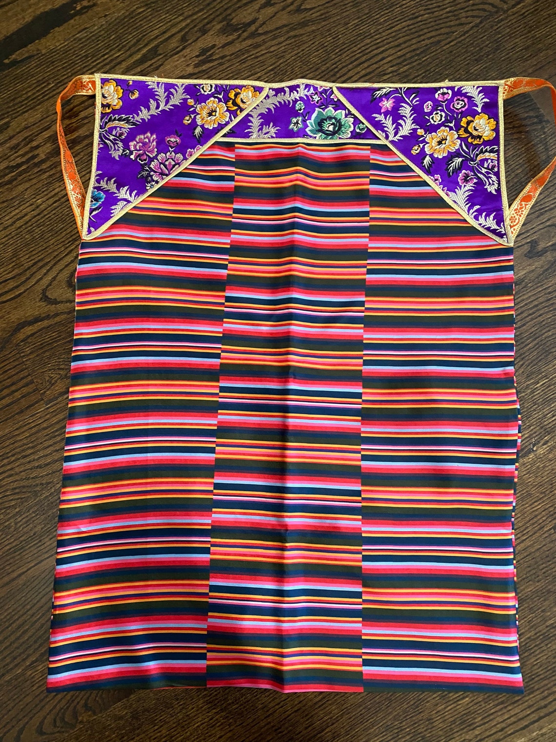 Silk and Brocade Tibetan Pangden / Apron for Chuba / Baku / - Etsy