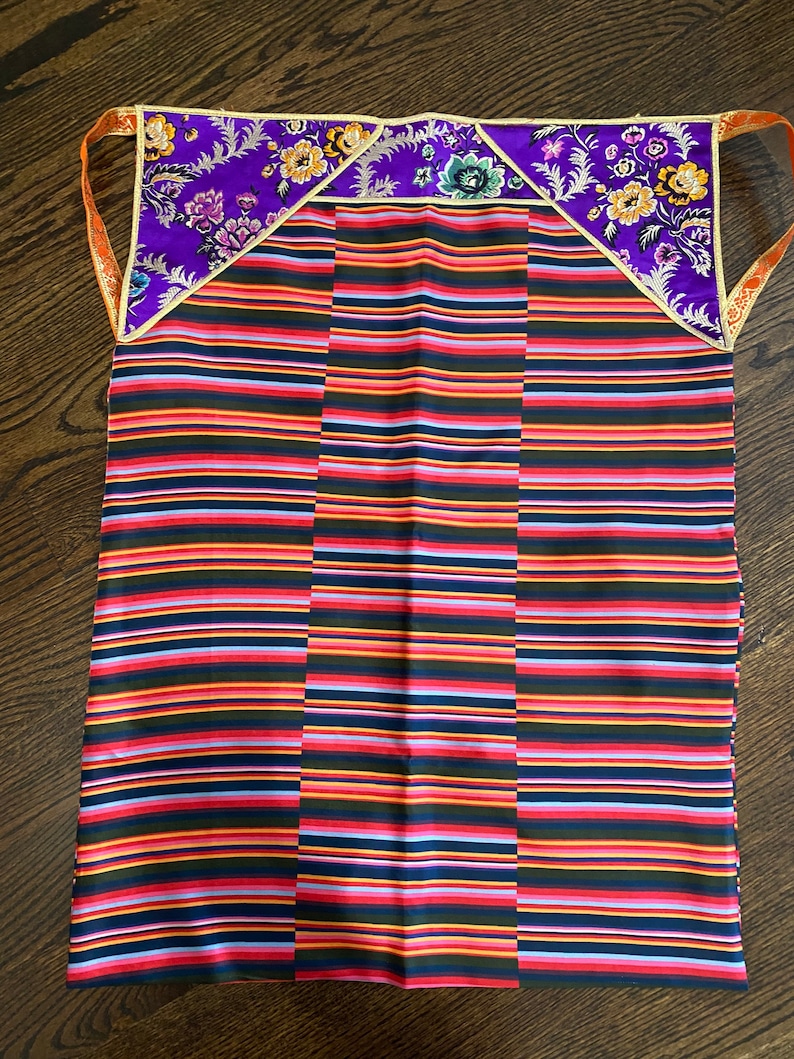 Silk and Brocade Tibetan Pangden / Apron for Chuba / Baku / Bakhu - Etsy