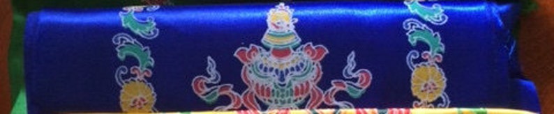 Tibetan Silk Scarf / Khata / Khada With Lucky Signs | Etsy