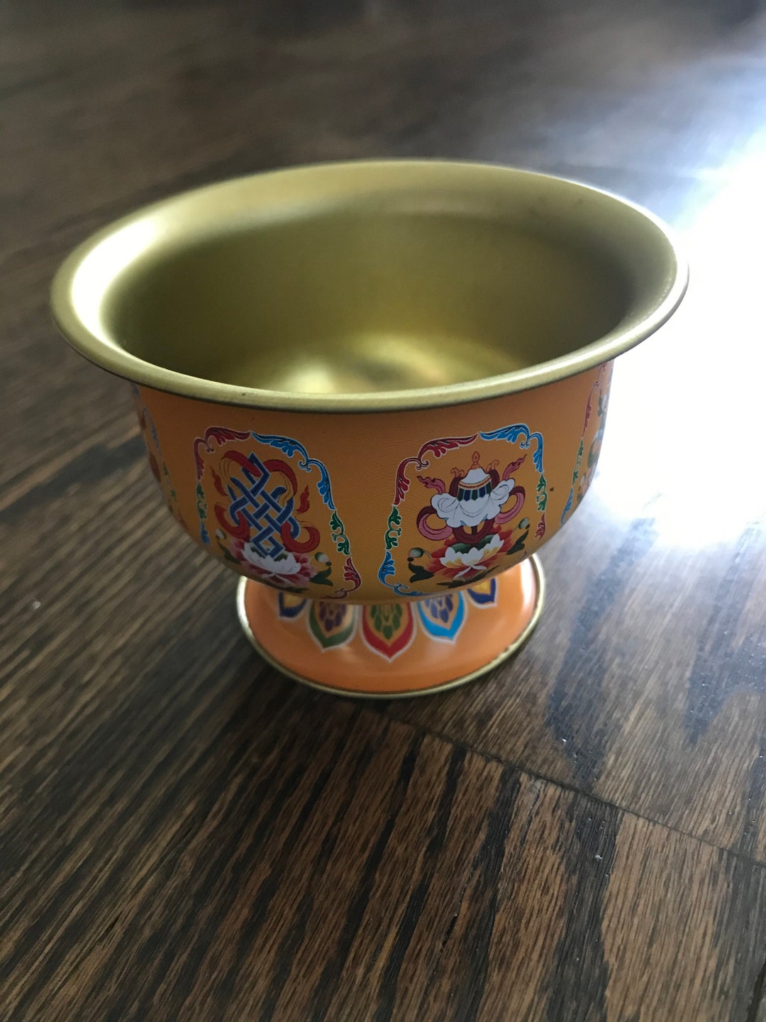 Tibetan Offering Bowl / Yonchap With the 8 Lucky Signs on It - Etsy