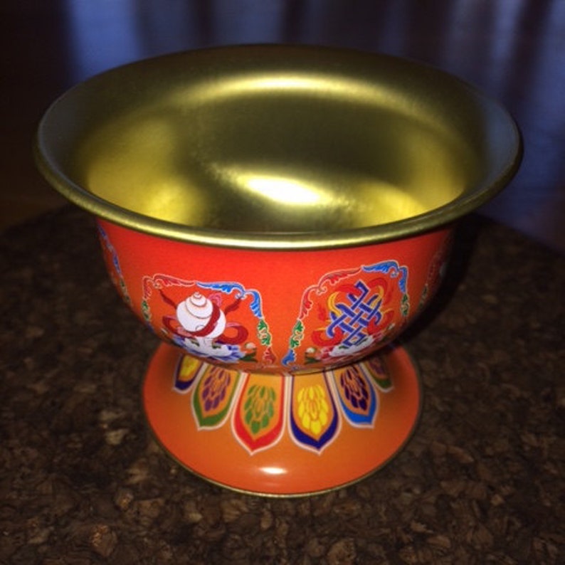 Tibetan Offering Bowl / Yonchap With the 8 Lucky Signs on It - Etsy