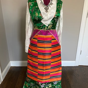 Silk and Brocade Tibetan Pangden / Apron for Chuba / Baku / Bakhu - Etsy