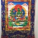 Hand Made Buddhist Thangka / Thanka in Silk and Brocade Wall Hanging ...