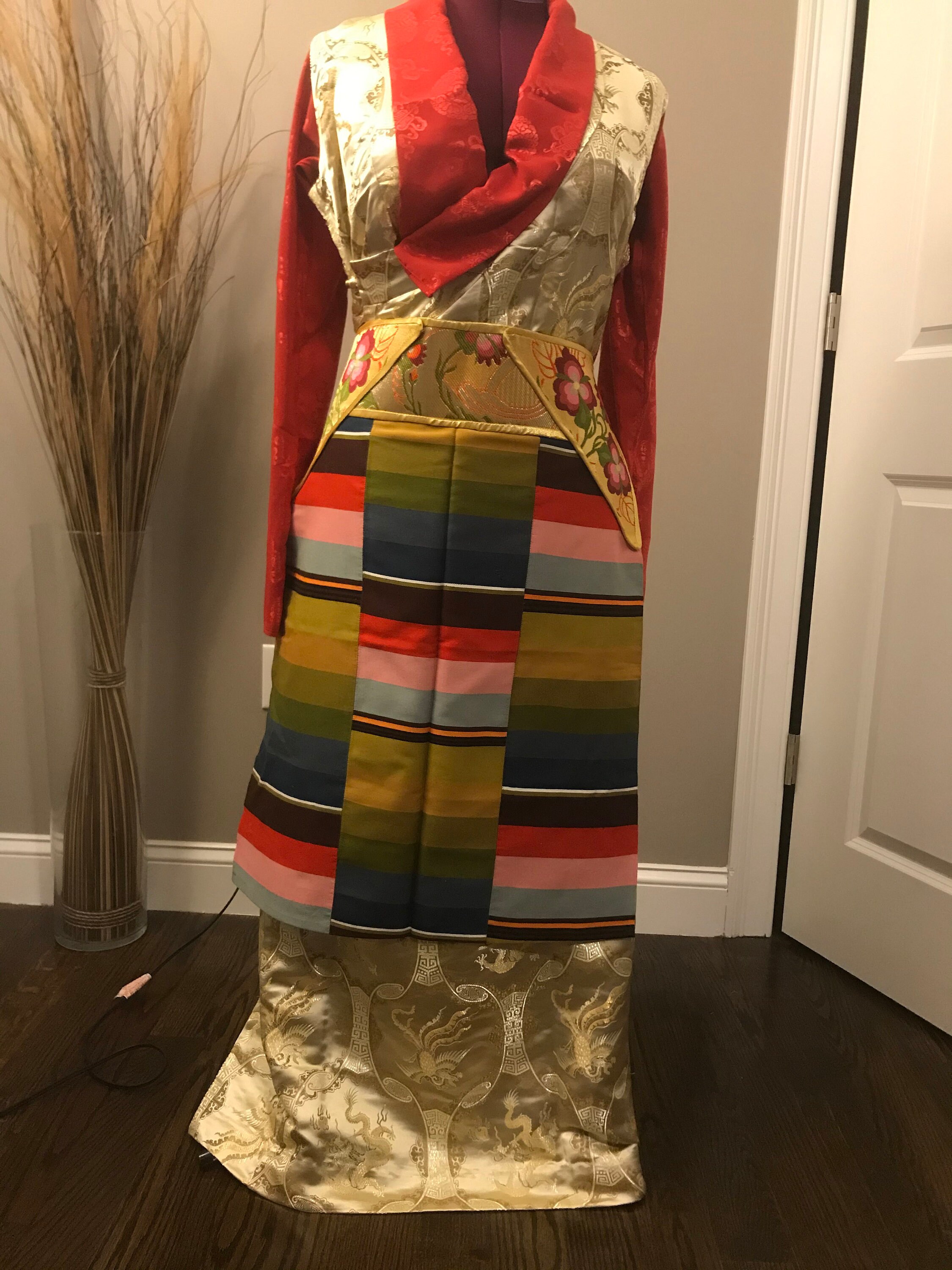 Warm / thick Tibetan Pangden / Apron for Chuba / Baku / Bakhu. | Etsy