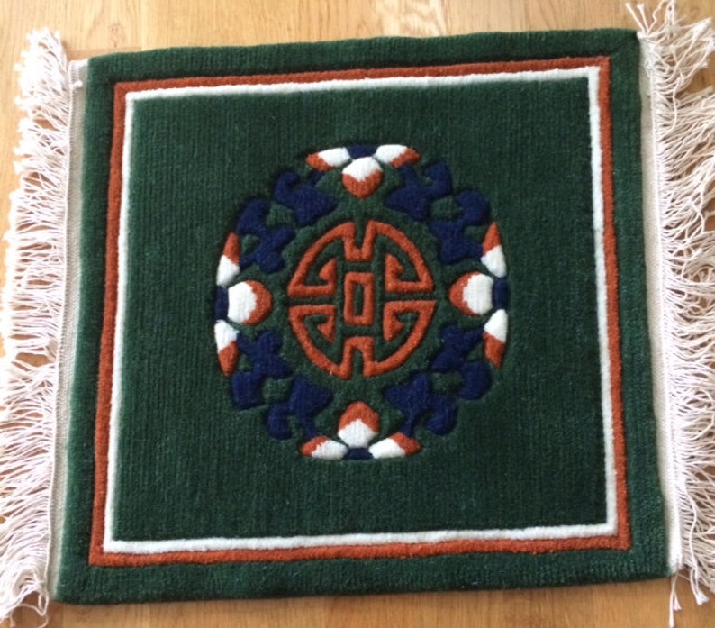 Tibetan Hand Woven Wool Prayer / Meditation Rug / Carpet - Etsy