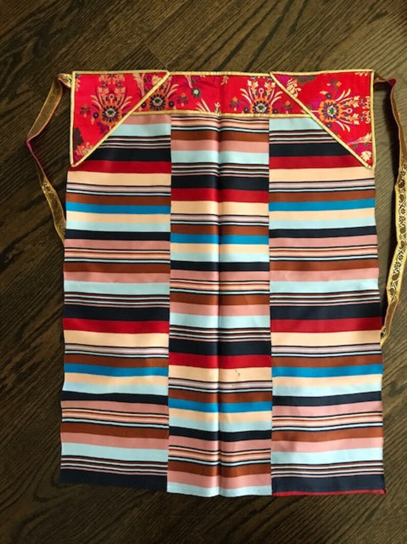 Silk and Brocade Tibetan Pangden / Apron for Chuba / Baku / | Etsy