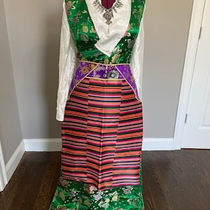 Silk and Brocade Tibetan Pangden / Apron for Chuba / Baku / Bakhu - Etsy