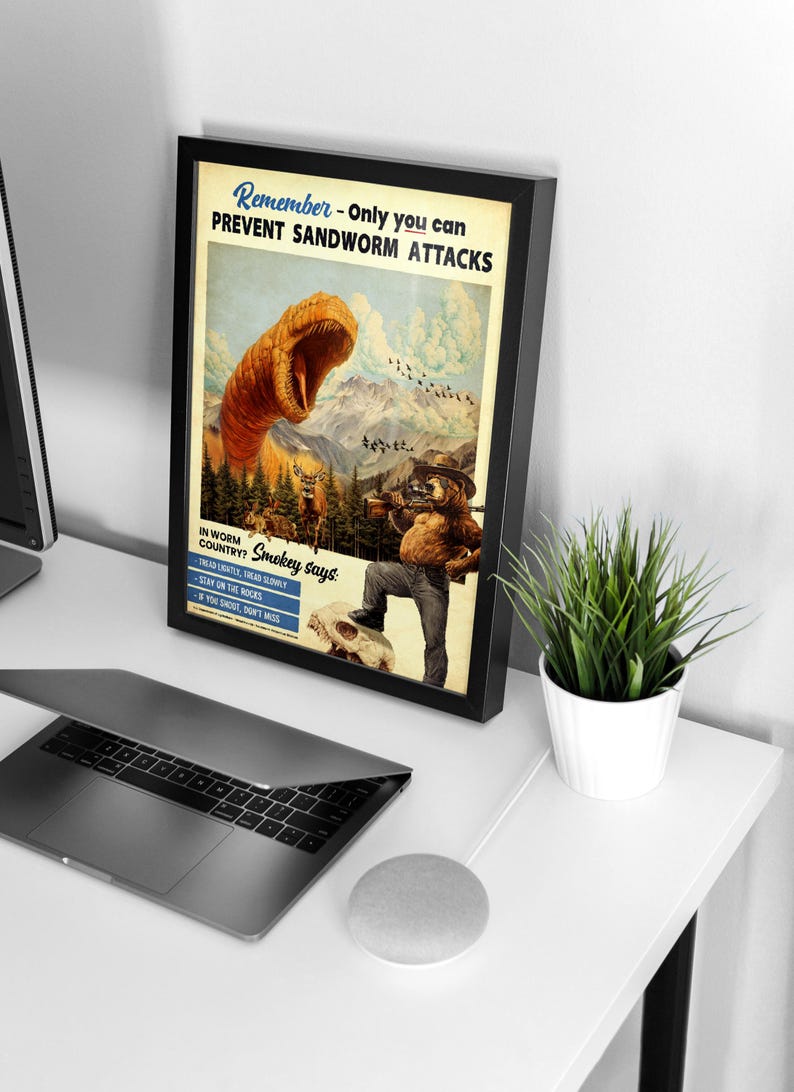 Smokey the Bear | Vintage Wall Art | Safety Poster | Retro Decor - Etsy