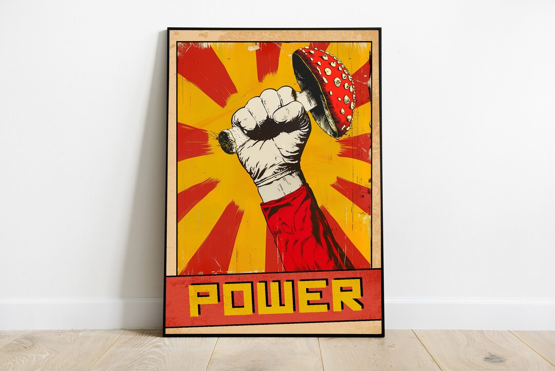 Super Mario Video Game Propaganda Poster Gaming Decor - Etsy UK