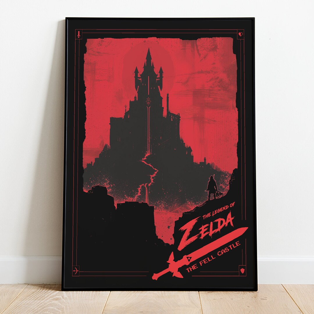 Legend of Zelda Nintendo Poster Game Room Decor Dark Fantasy - Etsy