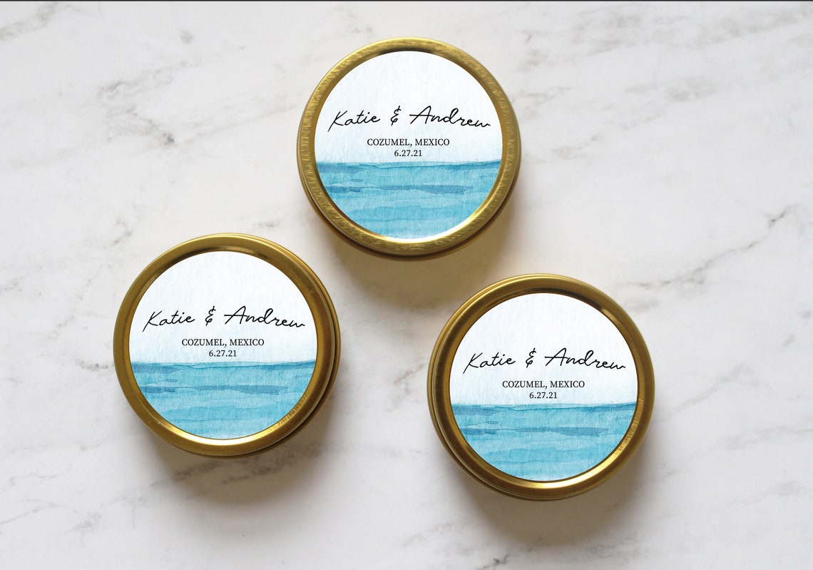 Beach Theme Wedding Favors Travel Wedding Favor Candles - Etsy