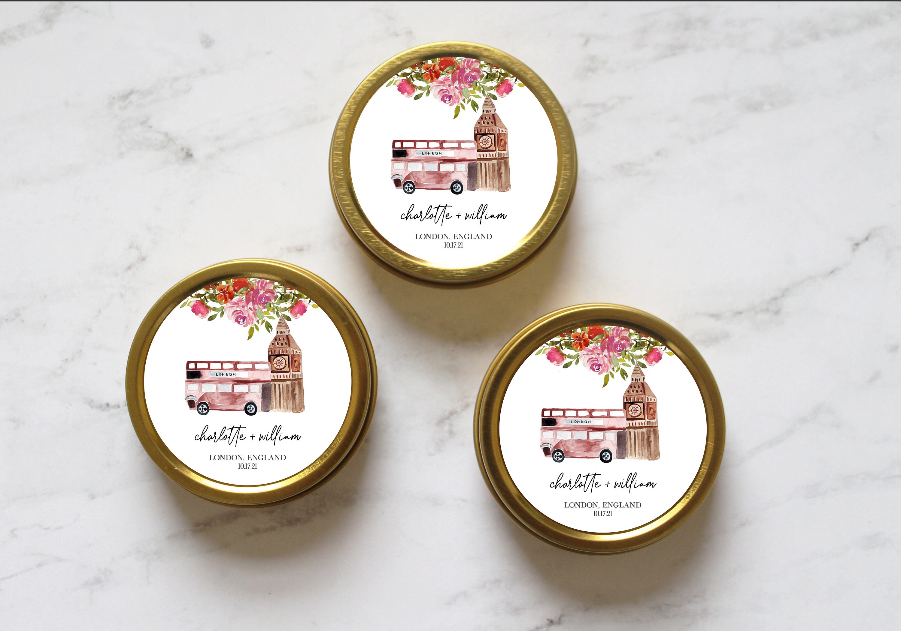 London Wedding Favors British Wedding Favor Candles - Etsy