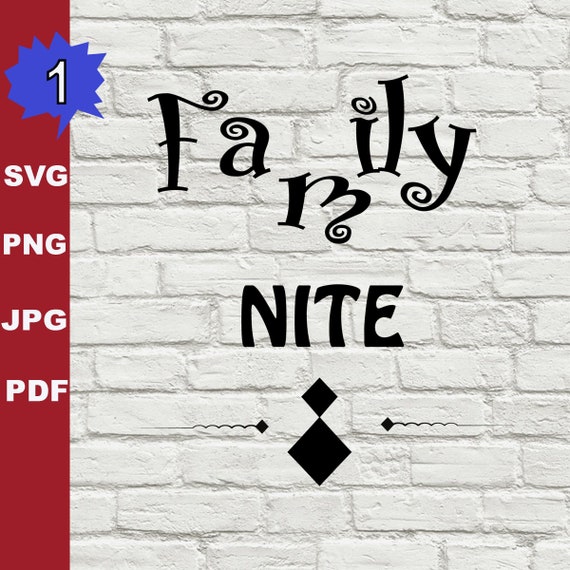 Family Nite SVG Wall Art Tshirt Design | Etsy