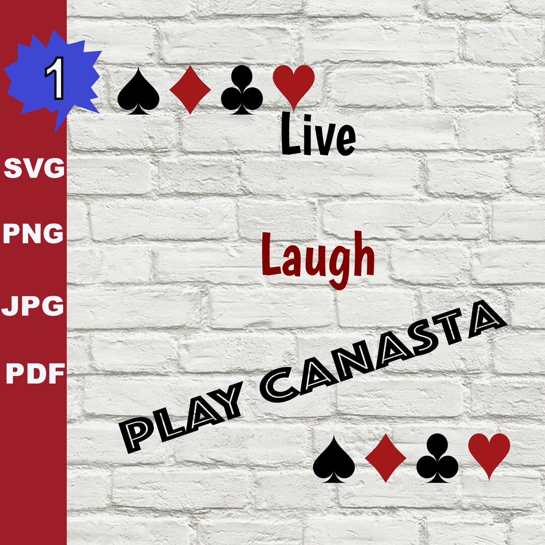 Canasta SVG,PNG,PDF Cutting File, Tshirt Transfers, Canasta Designs - Etsy