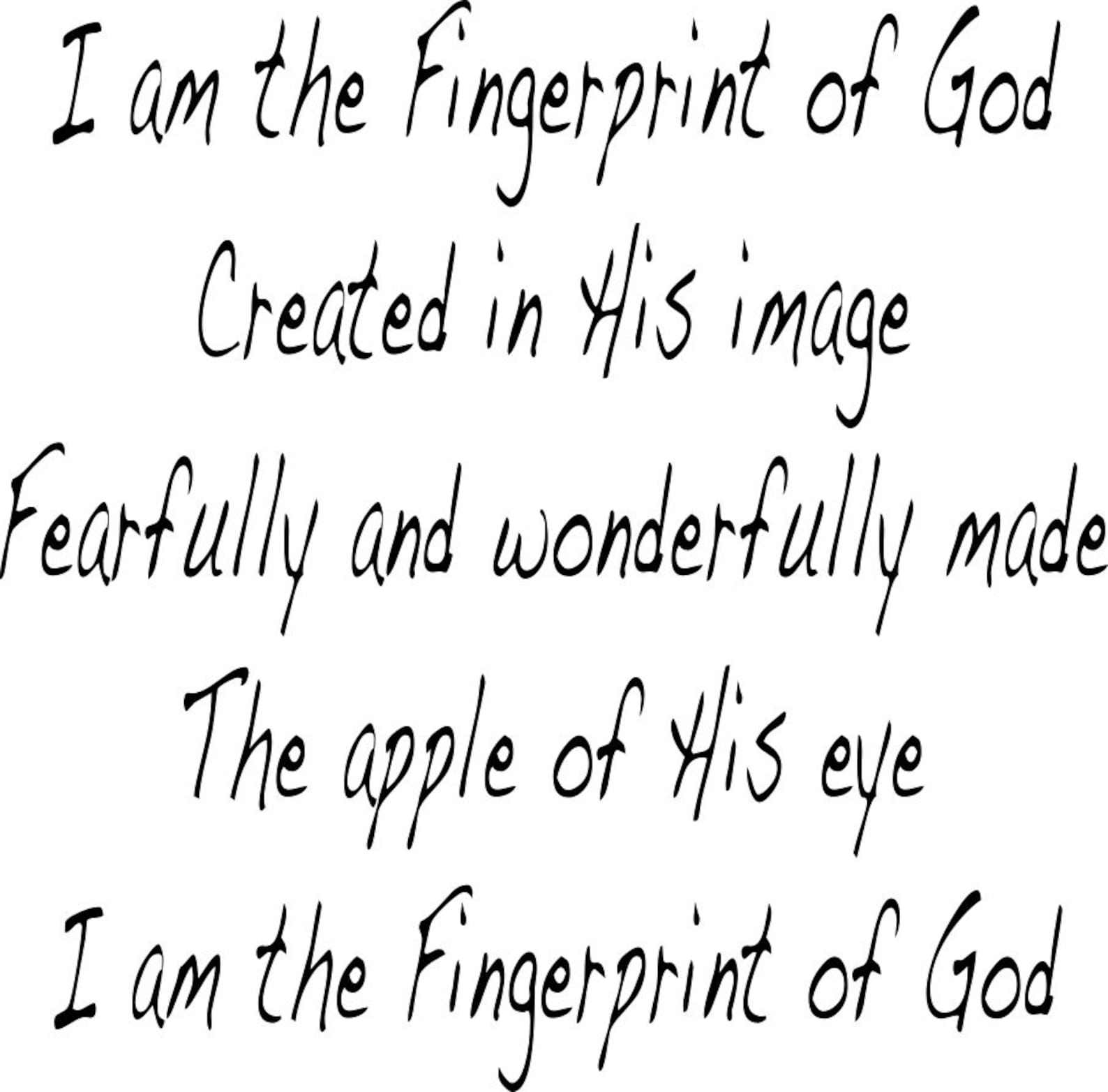 Fingerprint of God SVG PNG JPEG Printable Download , Baby Poem ...