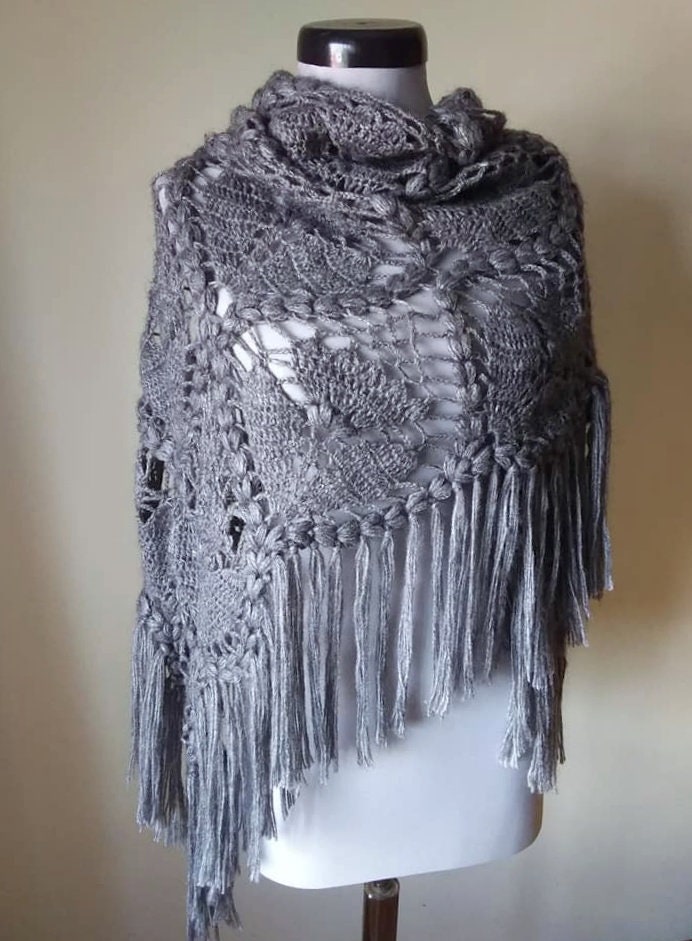 Autumn Crochet Shawl crochet Flower Shawl handmade Crochet - Etsy