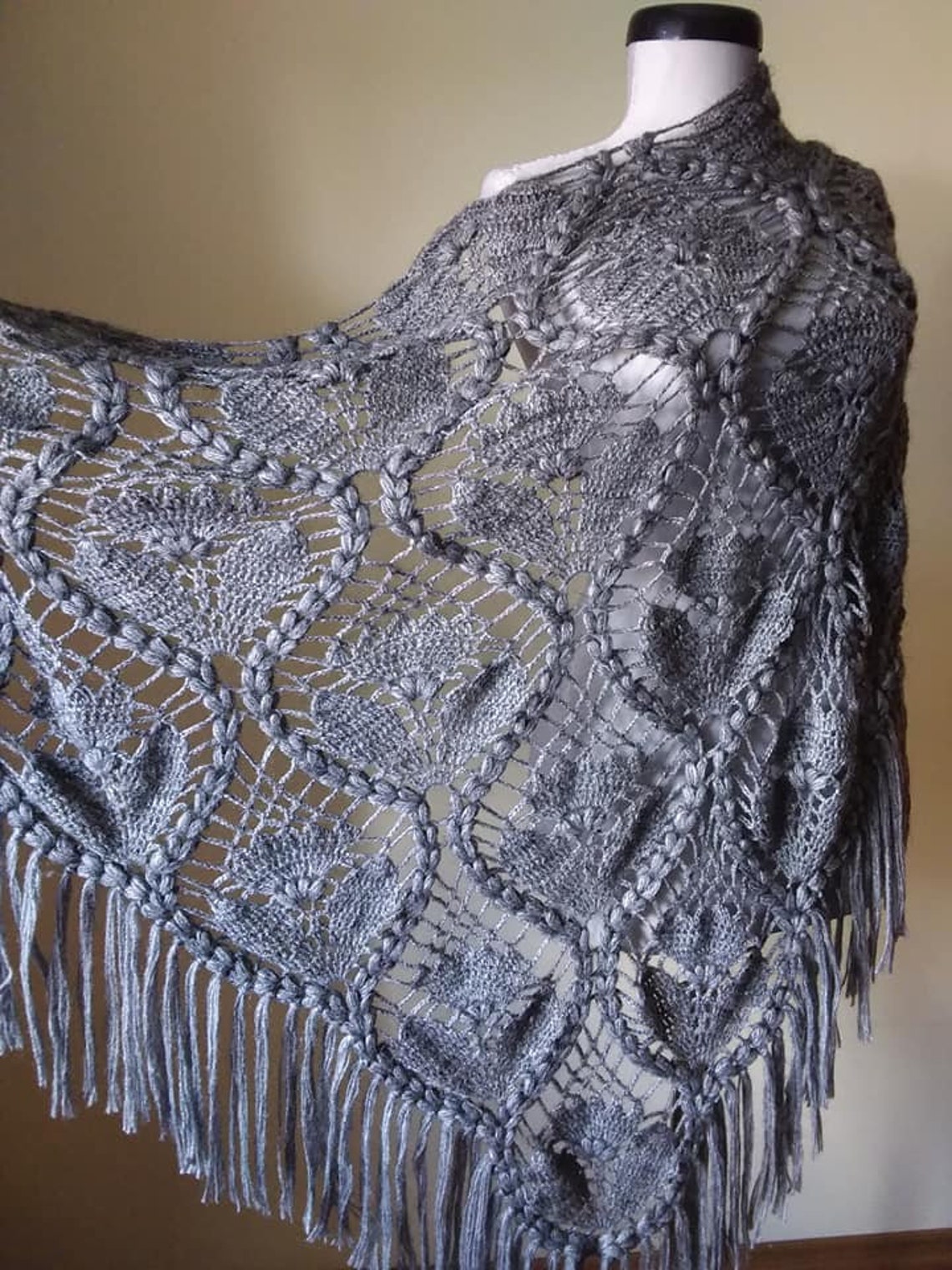 Autumn Crochet Shawl crochet Flower Shawl handmade Crochet - Etsy