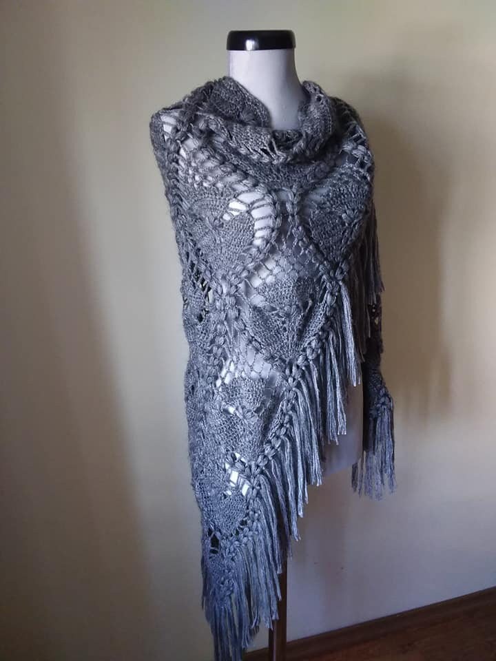 Autumn Crochet Shawl crochet Flower Shawl handmade Crochet - Etsy