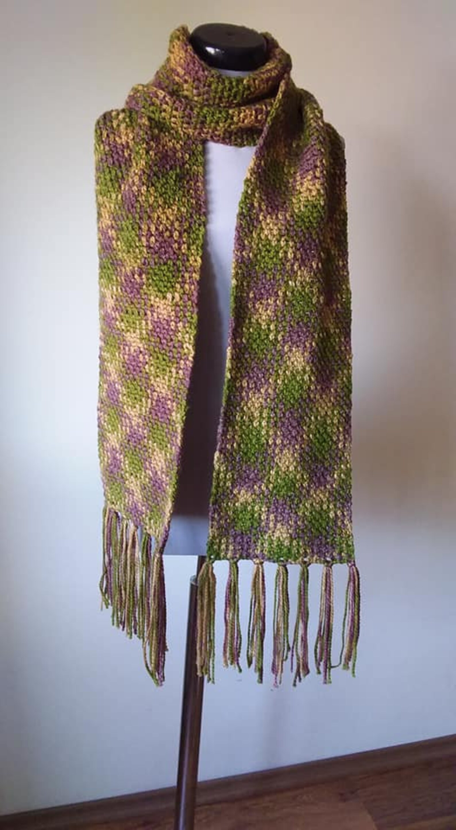 Blanket Scarf autumn Crochet Scarf Planned Pooling Scarf - Etsy