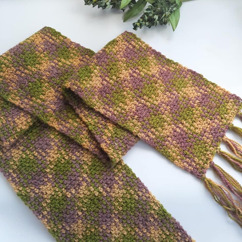 Blanket Scarf autumn Crochet Scarf Planned Pooling Scarf - Etsy