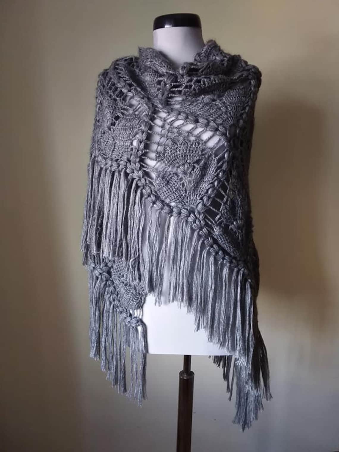 Autumn Crochet Shawl crochet Flower Shawl handmade Crochet - Etsy