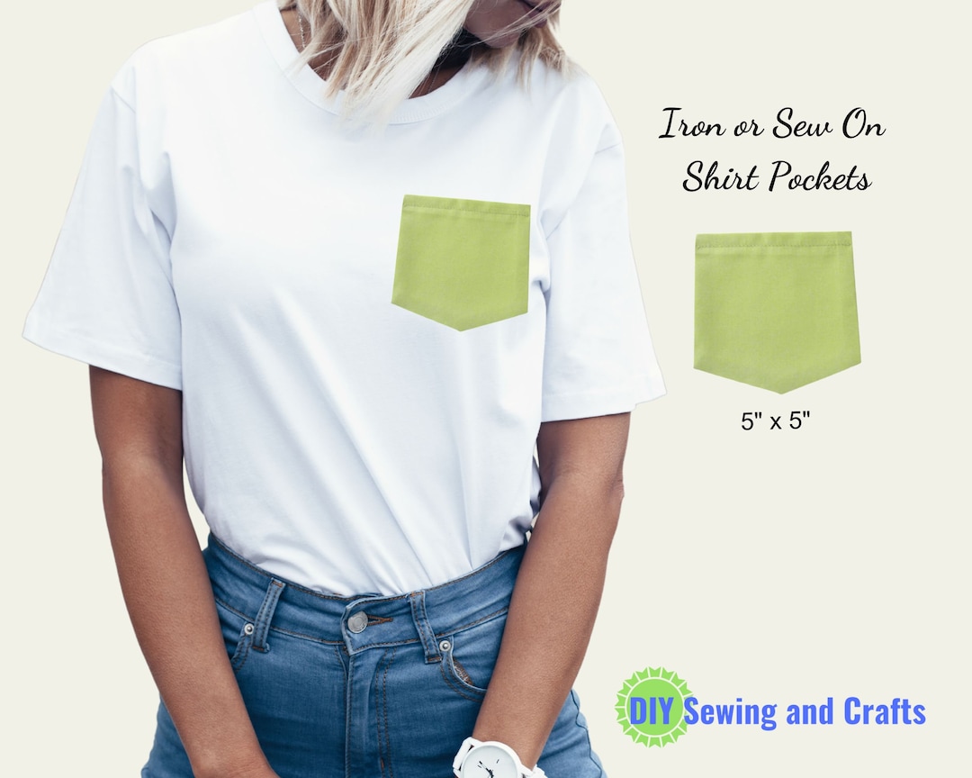 Lime Green Shirt Pocket: Iron or Sew on DIY Craft (5x5) - Etsy