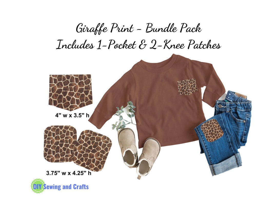 Pocket and Patches Bundle Pack, Sew or Iron On, Do It Yourself Kit ...
