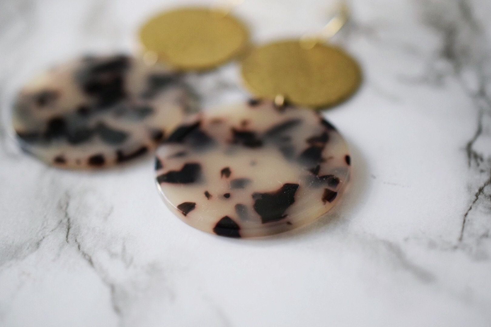 Tortoise Shell Earrings, Tortoise Earrings 2.5 Inches, Resin Earrings ...