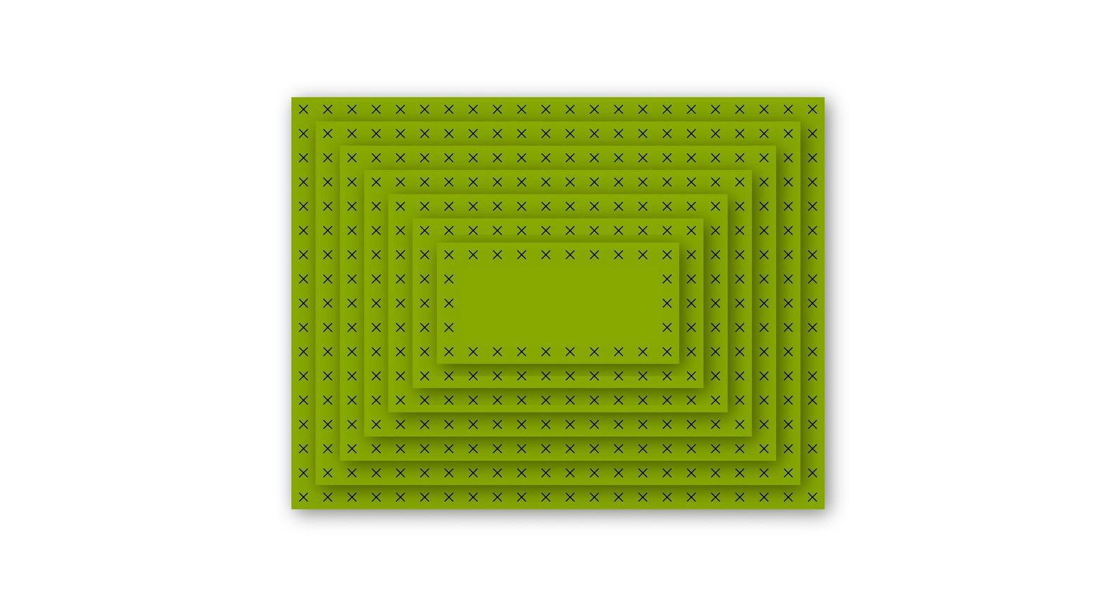 A2 Nested Cross Stitched Rectangles SVG Digital Download - Etsy