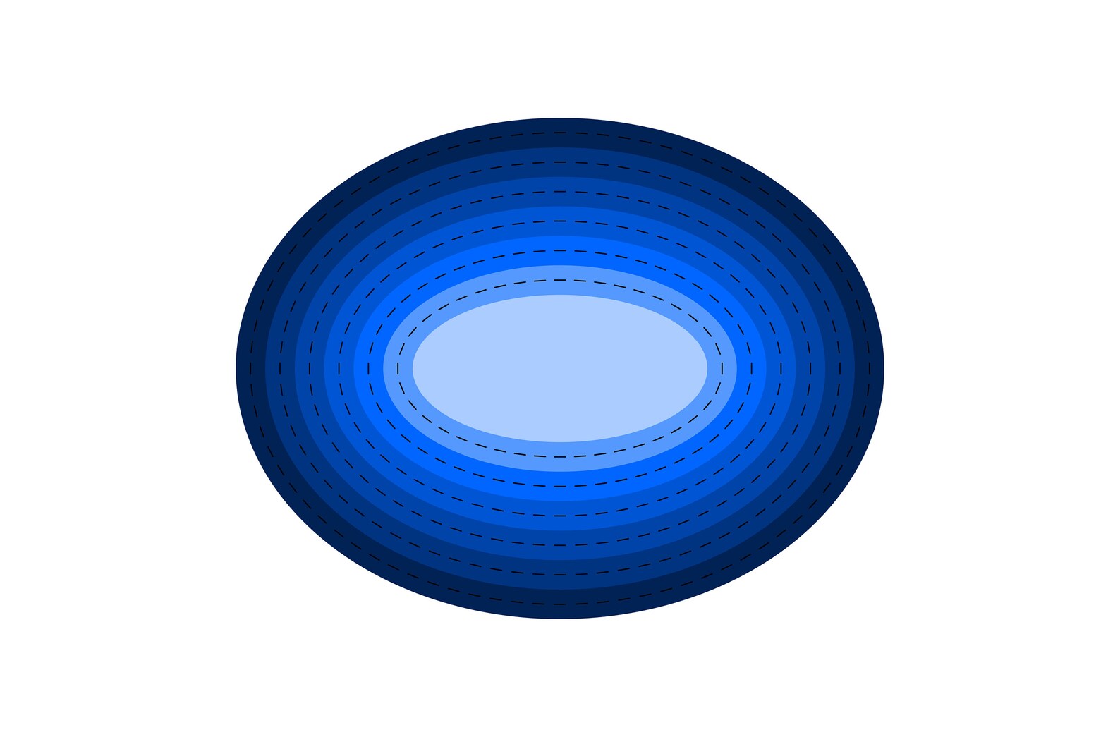 A2 Nested Stitched Ovals SVG Digital Download - Etsy