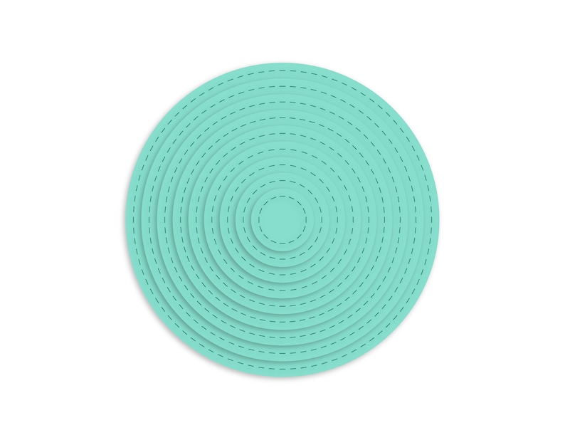 Nested Stitched Circles SVG Digital Download - Etsy UK