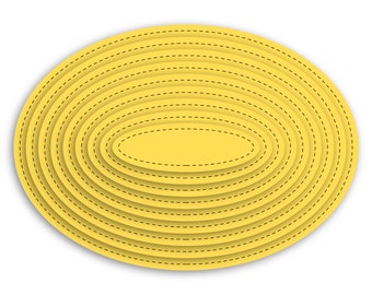 5x7 Nested Stitched Rectangles SVG Digital Download | Etsy