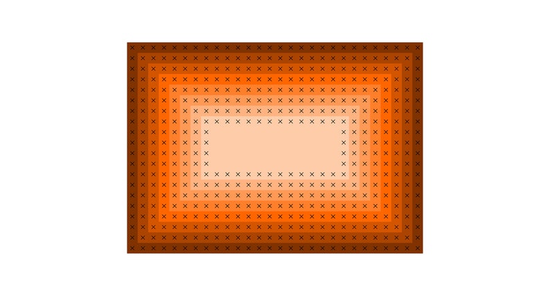 5x7 Nested Cross Stitched Rectangles SVG Digital Download - Etsy UK