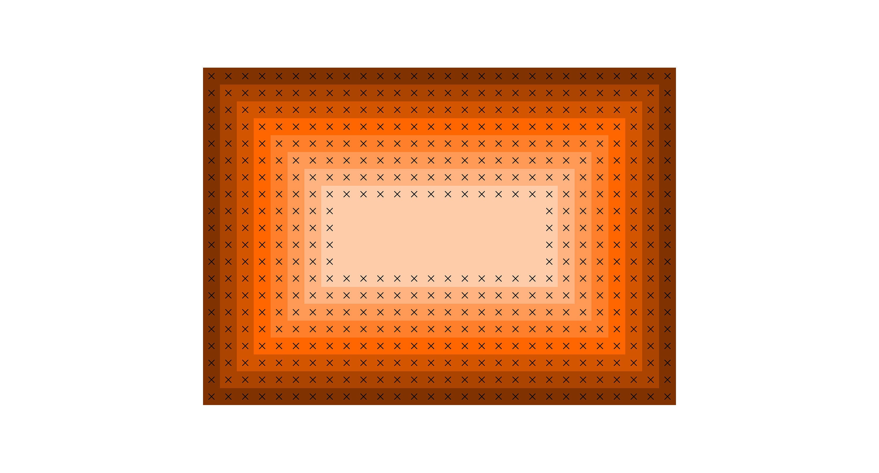 5x7 Nested Cross Stitched Rectangles SVG Digital Download - Etsy